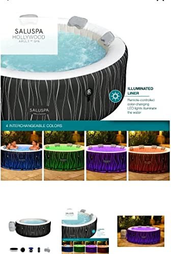 Hollywood SaluSpa AirJet Inflatable Hot Tub - Saluspa Canada